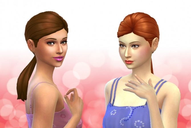 Ponytail Low Conversion Sims 4 Hair